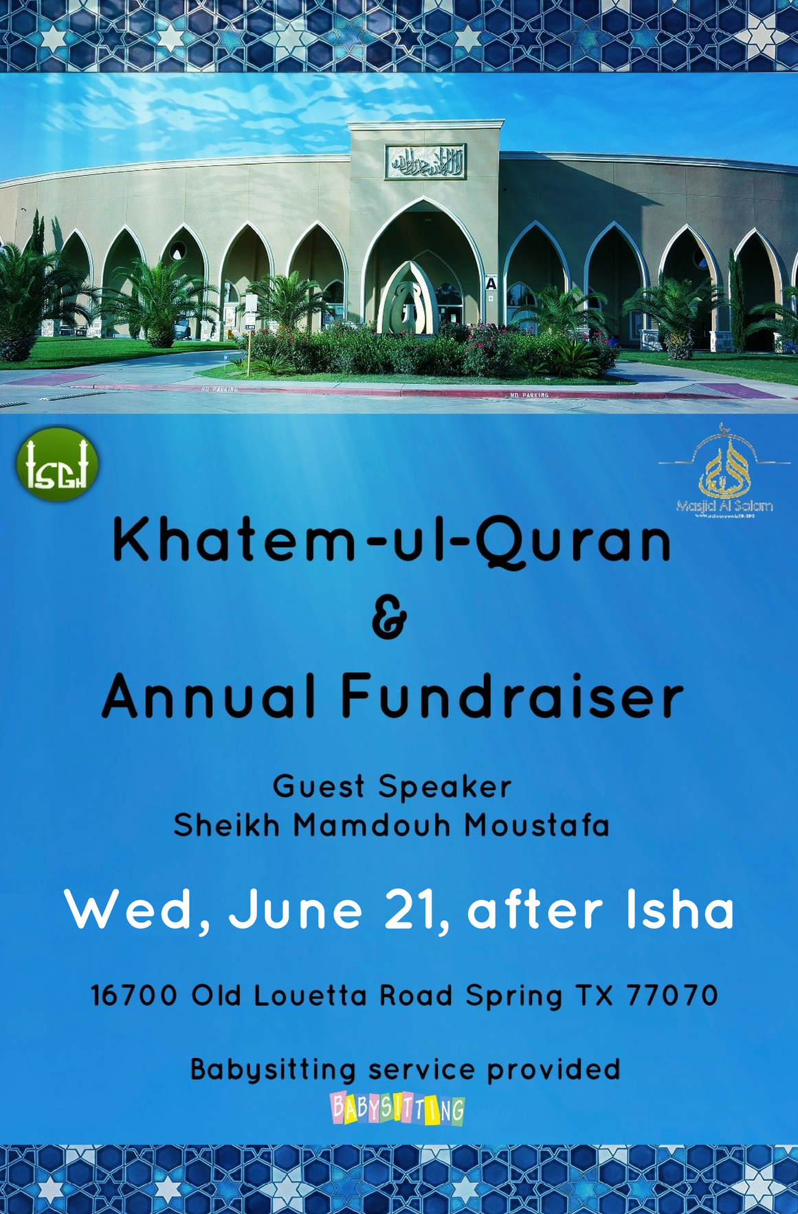 Fundraiser 2017 Masjid AlSalam